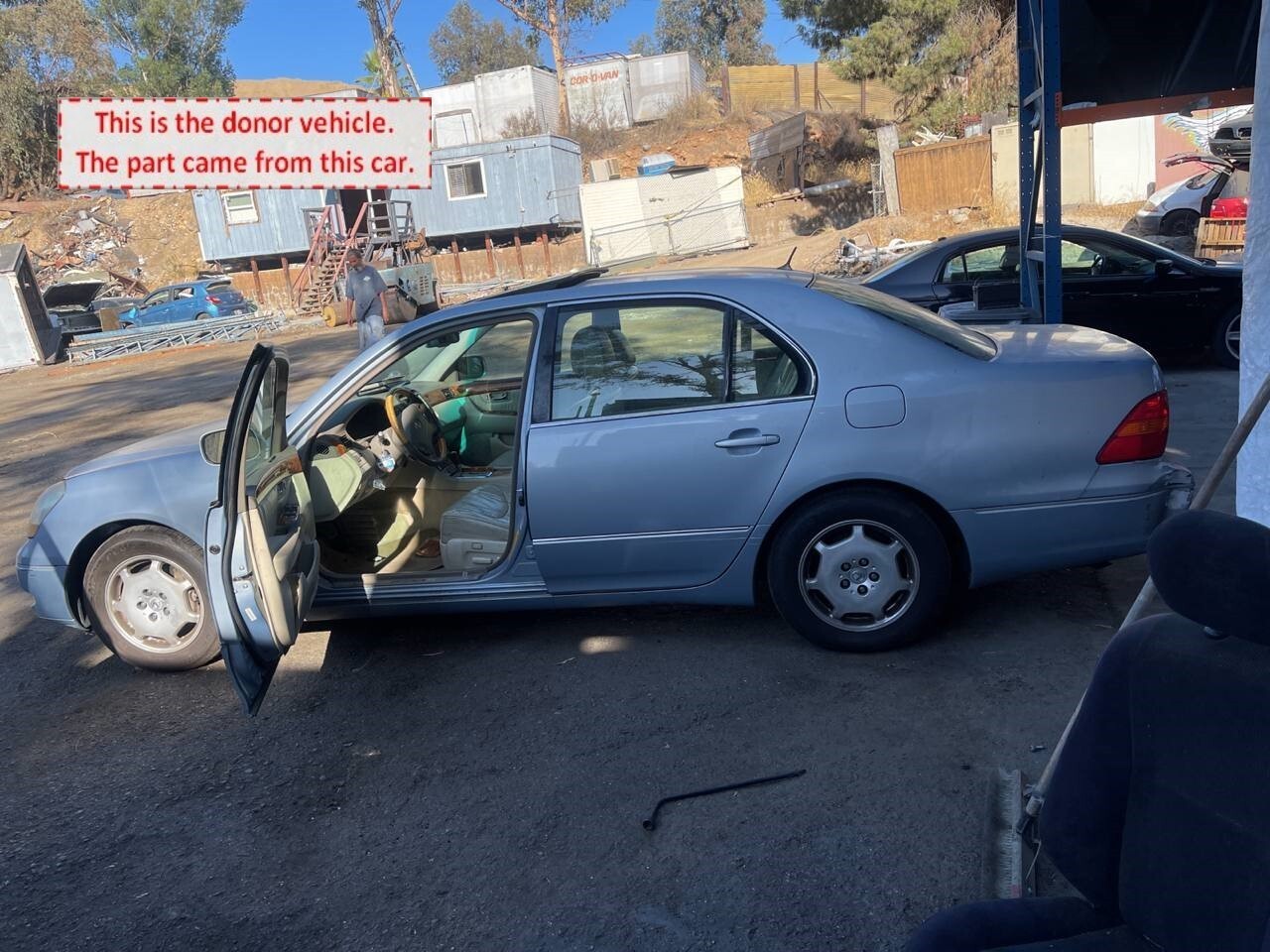 2001 - 2003 LEXUS LS430 Rear Rocker Panel Moulding Molding Right ...