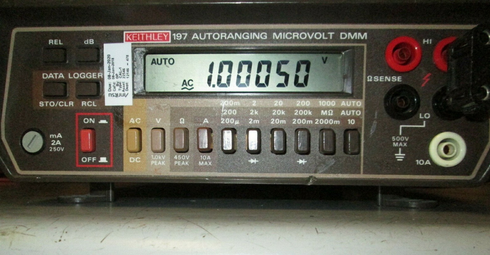 KEITHLEY 197 TESTED! Accurate 1milliOhm Resolution 1uV to 1000V 100kHz ...