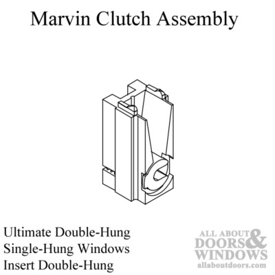 Marvin Clutch Assembly For Marvin Windows For Single and Double Hung ...
