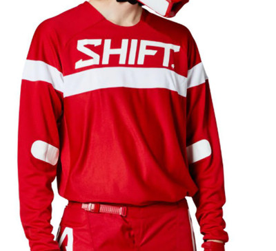 Shift MX21 White Label Haut Mens Motocross Jersey-2X-Large-Red 26690 ...
