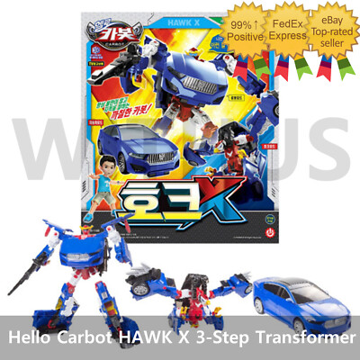 Hello Carbot HAWK X 3-Step Transformer Transforming Car Robot Figure ...