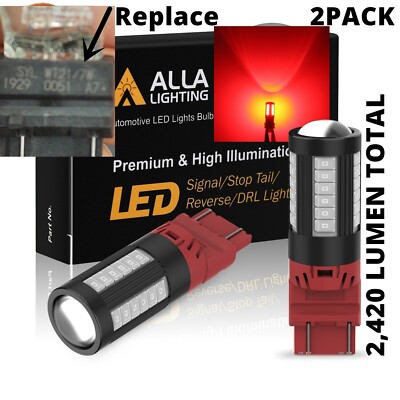 WT21W/7W WT21/7W LED RED Rear Turn Signal Light Bulb Lamm for 2021 Ford ...