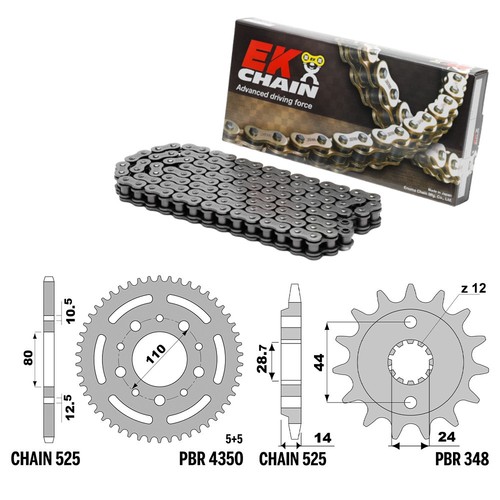 HONDA XRV AFRICA TWIN (RD07) 750 1993-2003 chain sprocket kit 525 PBR ...