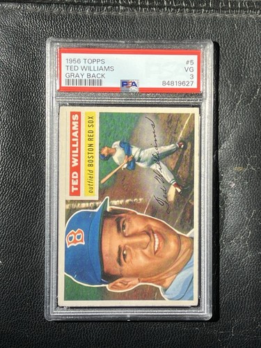 TED WILLIAMS 1956 Topps Gray Back PSA 3 VG #5 | eBay