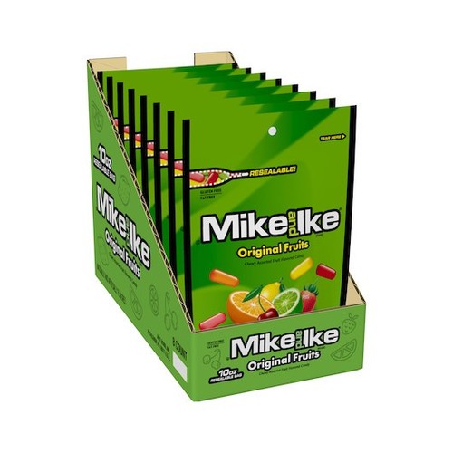 Mike and Ike Original Fruits Chewy Candy, 10 Ounces, 8 Per Case ...