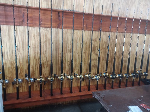 Shimano Tiagra T-50W with bent butt rods custom rods from Cabela's ...