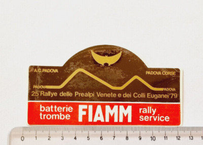 Rally Sticker Prealpi Venete Colli Euganei 1979 Vintage 80S | eBay