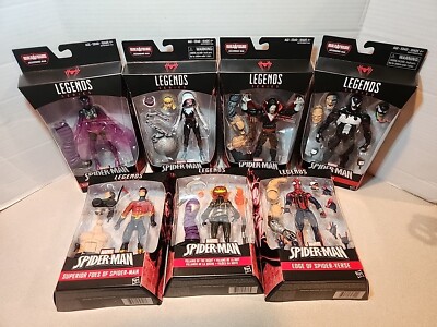 Marvel Legends Series Spider Man - ABSORBING Man BAF Set of 7 Figures ...