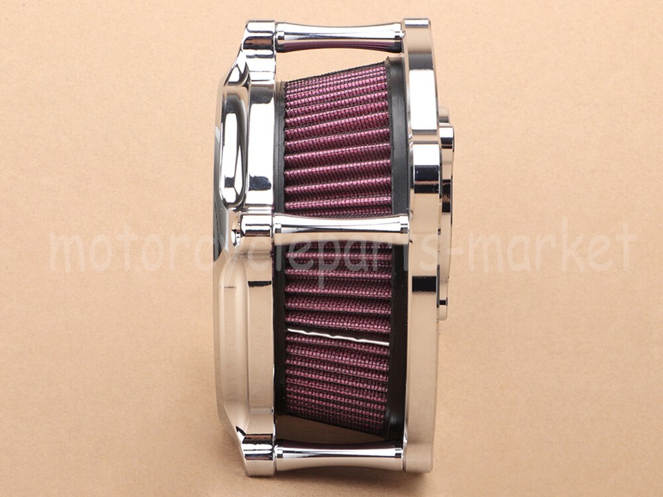 RSD Air Cleaner Red Intake Filter Kit For Harley Road King Electra ...