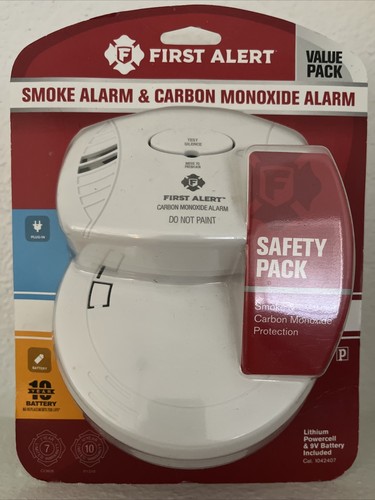First Alert Smoke & Carbon Monoxide Alarm Combo Value Pack 1042406 NEW ...