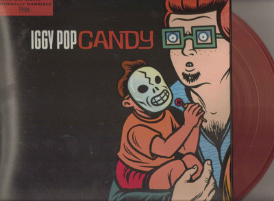 IGGY POP CANDY LIMITED EDITION NUMBERED GATEFOLD RED VINYL 10" SINGLE ...