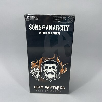 NEW SEALED - SONS OF ANARCHY Men of Mayhem GRIM BASTARDS CLUB EXPANSION 2014 | eBay