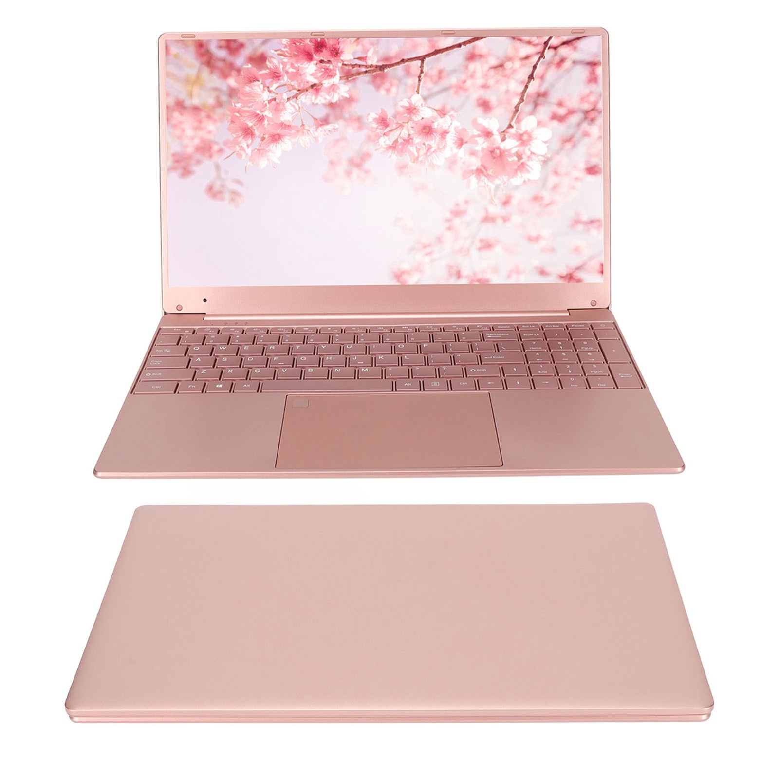 15.6in Laptop For N5095 CPU Pink Mini Laptop For Window11 With Fingerp ...