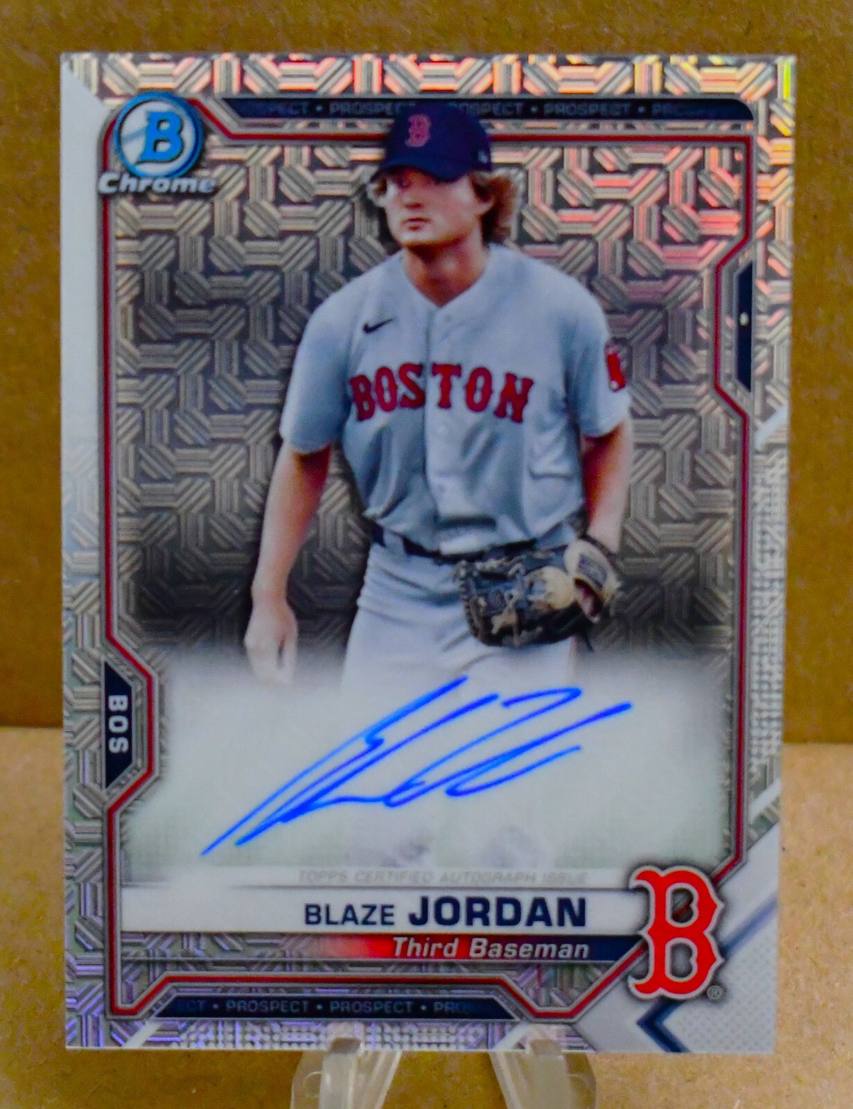 BLAZE JORDAN 2021 Bowman Chrome Mega Box Mojo Refractor AUTOGRAPH ...