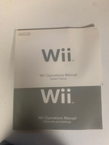 Nintendo Wii Operations Instruction Manuals Console System Fast ...