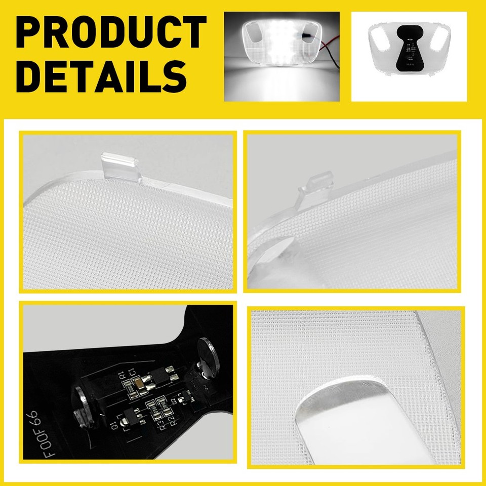 LED Interior Overhead Ceiling Roof Dome Map Light For 1998-2002 Ford ...