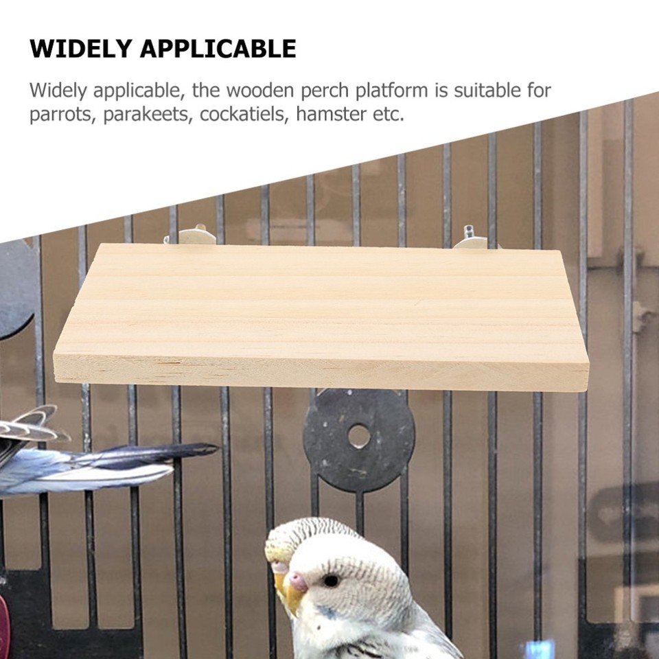 2 Count Cockatiel Toys Station Parrot Cage Accessory Bird Stands Play ...