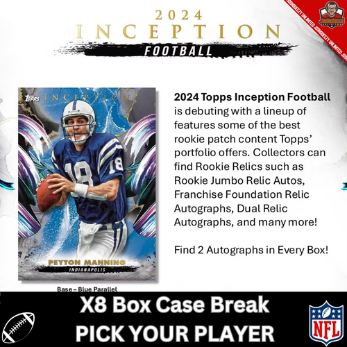 BUCKY IRVING 2024 Topps Inception Football 8 Box Case Player Break ...