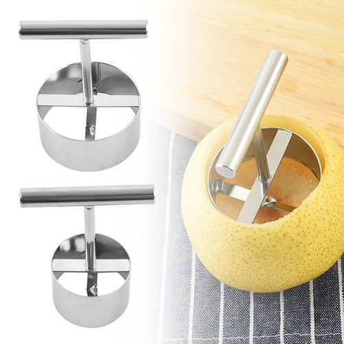 Core Seed Remover Fruit Apple Pear Corer Twist Kitchen Stainless Steel ...