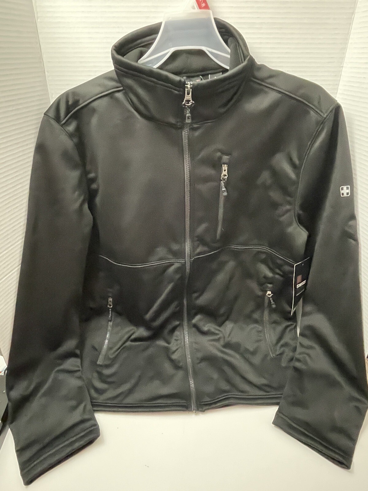 Swiss Tech Men's Softshell Jacket Size S(34-36) black NWT | eBay
