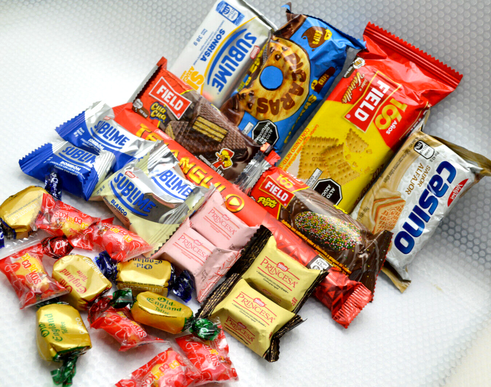 Favorite Peruvian Snacks Candies, Chocolates, Cookies (26 count) | eBay