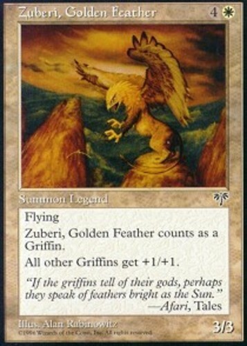 Zuberi, Golden Feather ~ Heavily Played Mirage MTG Magic UltimateMTG ...