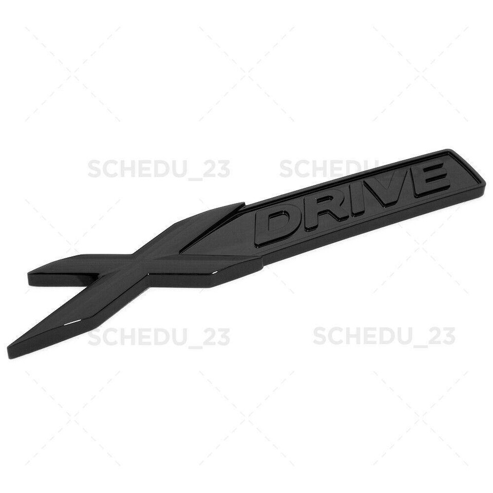 Gloss Black xDrive Emblem Badge Side Fender Trunk Lid Power Performance ...
