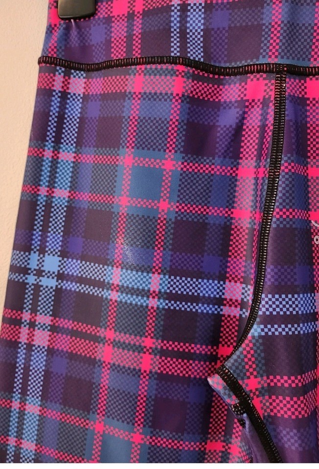 Ladies Lucy Locket Loves Multicoloured Tartan Print Legging Size XS (6 ...
