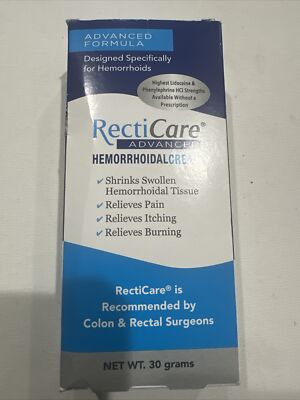 Recticare Advanced Hemorrhoidal Cream - 30g “FREESHIP 🌟 304960978301 | eBay