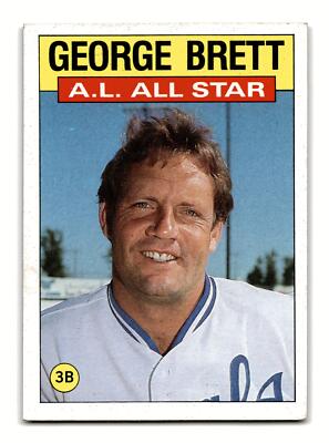 George Brett 1986 Topps #714 HOF Kansas City Royals NM-MINT | eBay