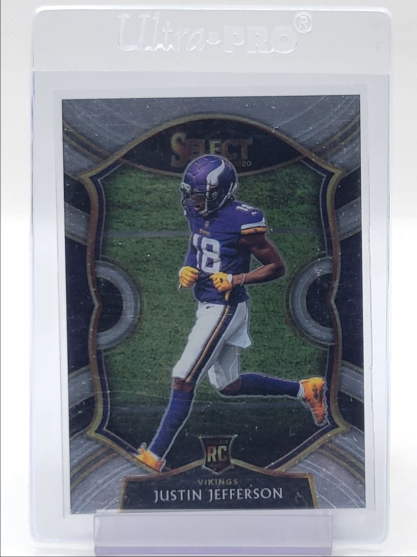 JUSTIN JEFFERSON 2020 SELECT CONCOURSE FOOTBALL ROOKIE VIKINGS RC Q0410 ...