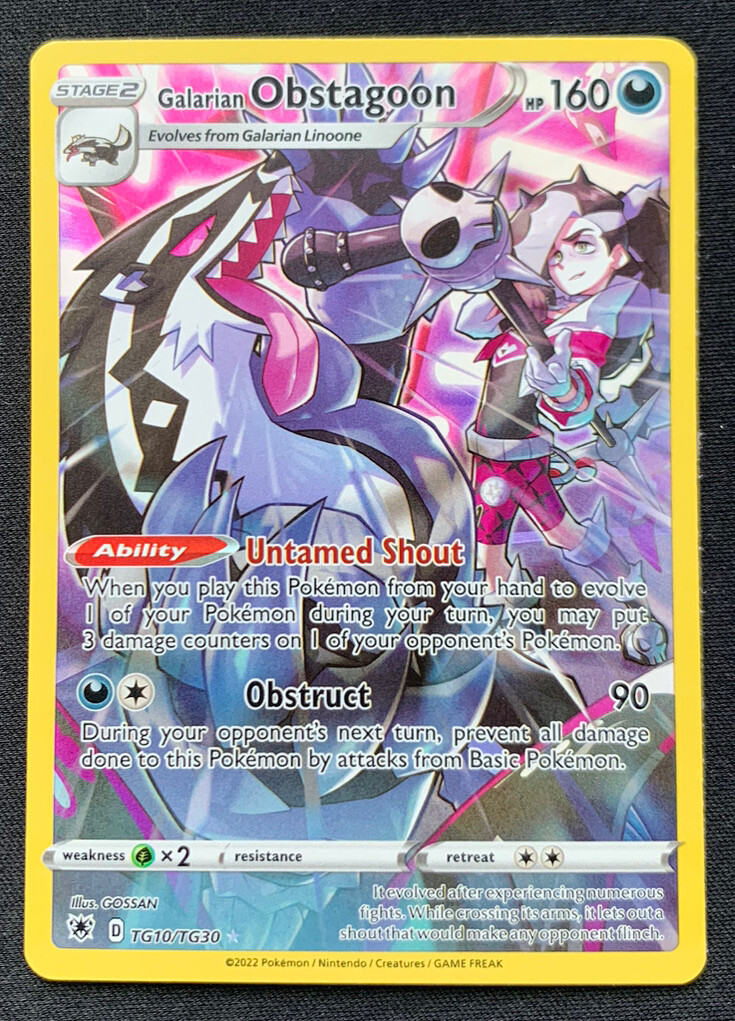 Galarian Obstagoon TG10/TG30 Astral Radiance Trainer Gallery Pokemon ...