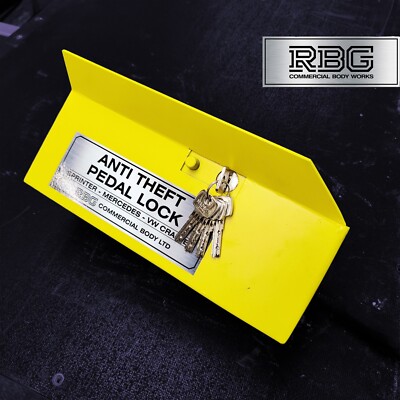 Anti Theft Pedal Locks For Ford Transit & Custom Manual + Sprinter Auto ...