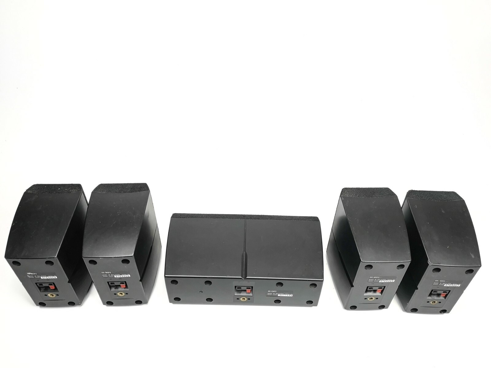 Set of 5 Sony Surround Sound Speakers 4 Front Rear Ss-msp2 & 1 Center ...