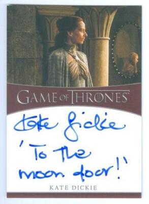 KATE DICKIE "TO THE MOON FLOOR! INSCRIPTION AUTOGRAPH" GAME OF THRONES ...