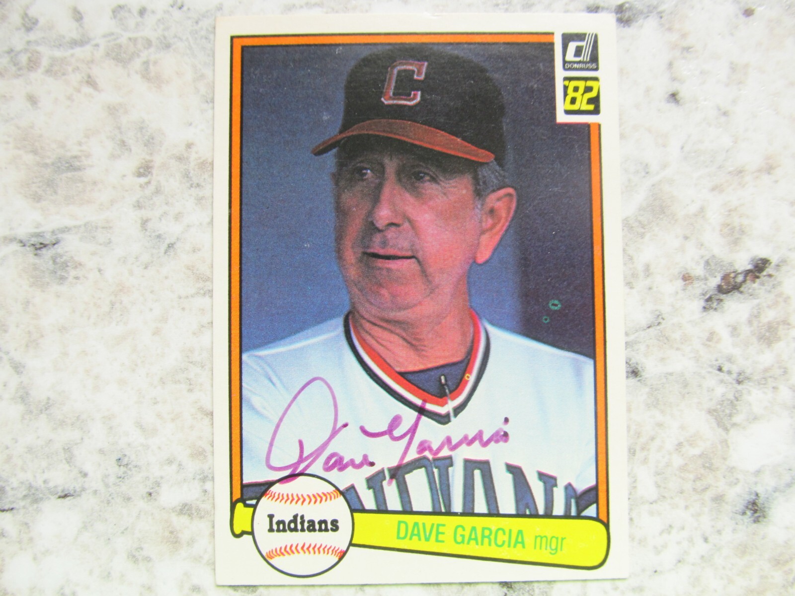 Indians Dave Garcia Signed Autographed 1982 Donruss Nr.Mint | eBay