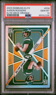2023 elite orange aaron rodgers 04/25 PSA 10 pop 2 | eBay