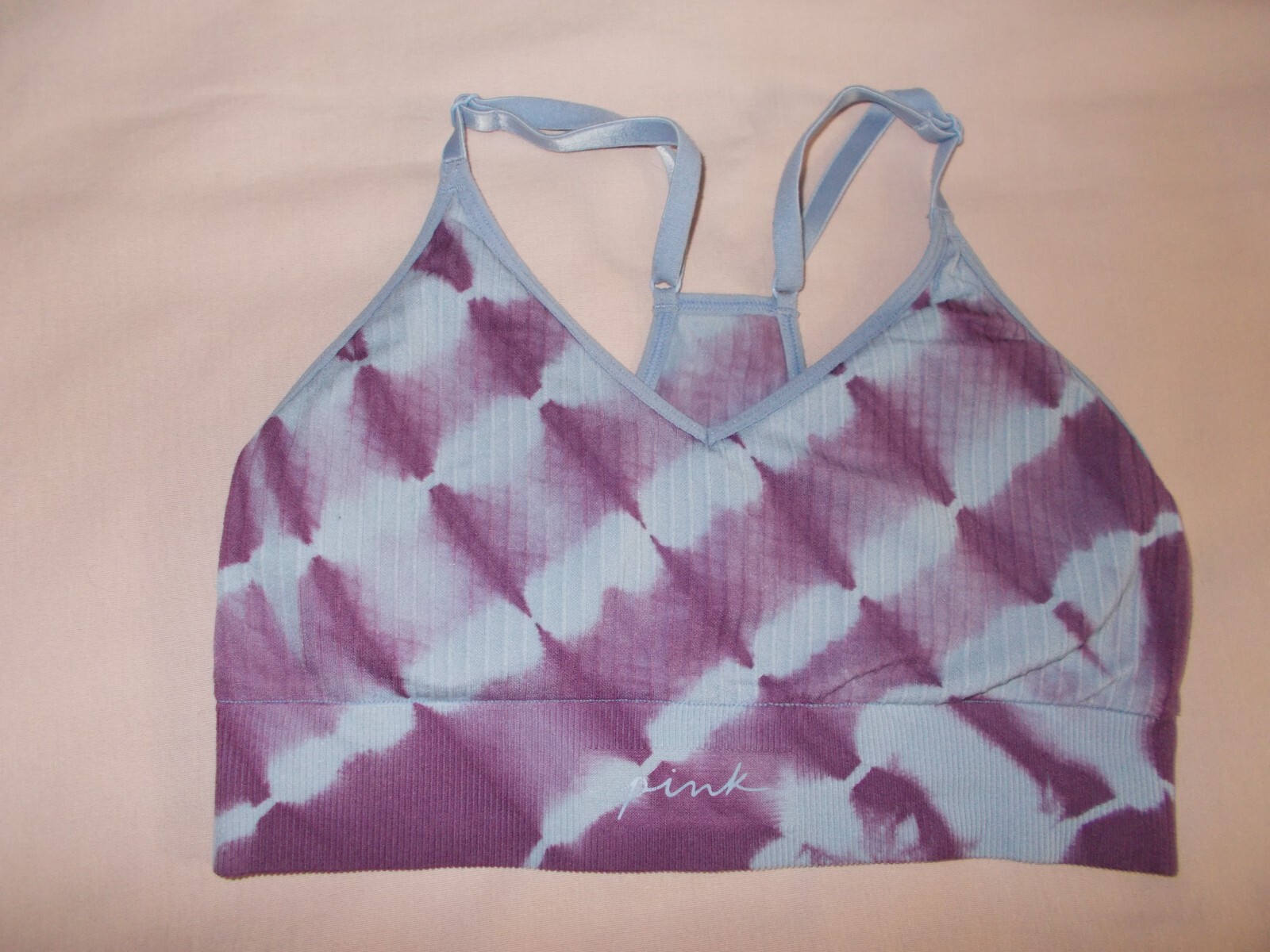 PINK Active Sport Bra Size Small Racerback Lavender Purple Adjustable ...