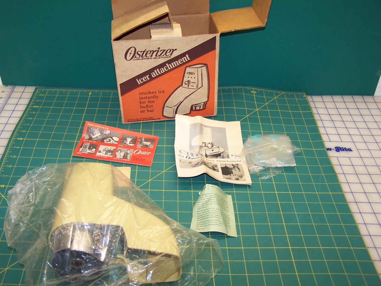 Vintage Oster Osterizer Blender Attachment Ice Crusher Coarse Fine ...