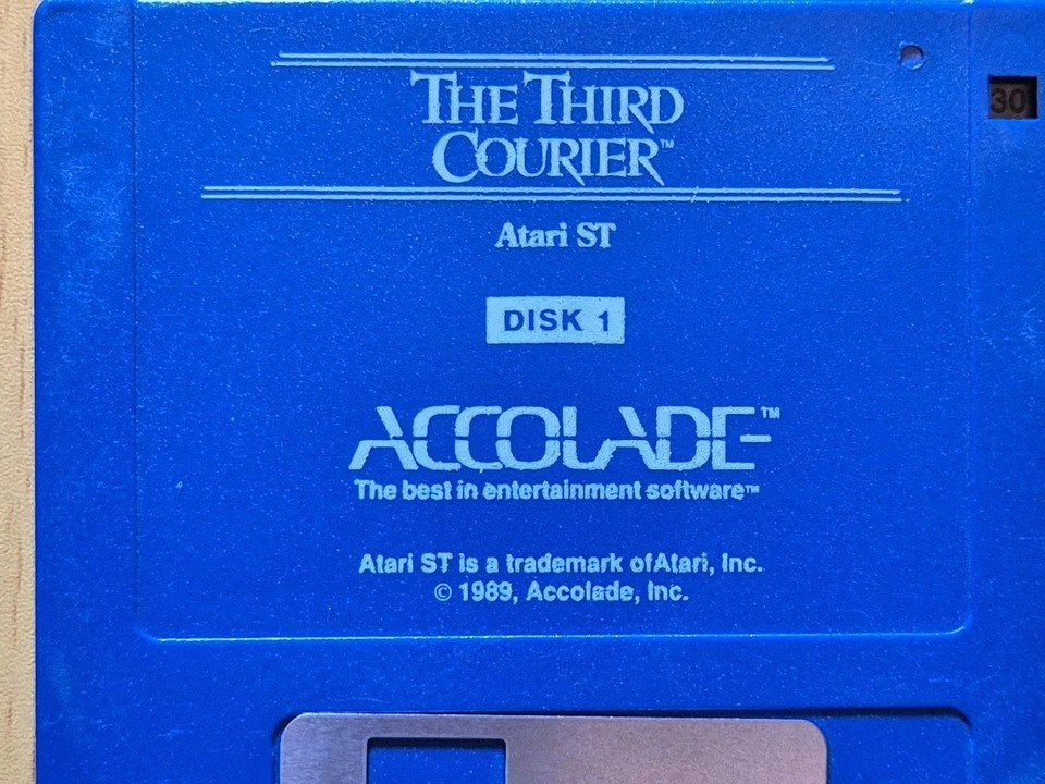 Vintage ATARI ST Floppy Disk Game Software - THE THIRD COURIER | eBay UK