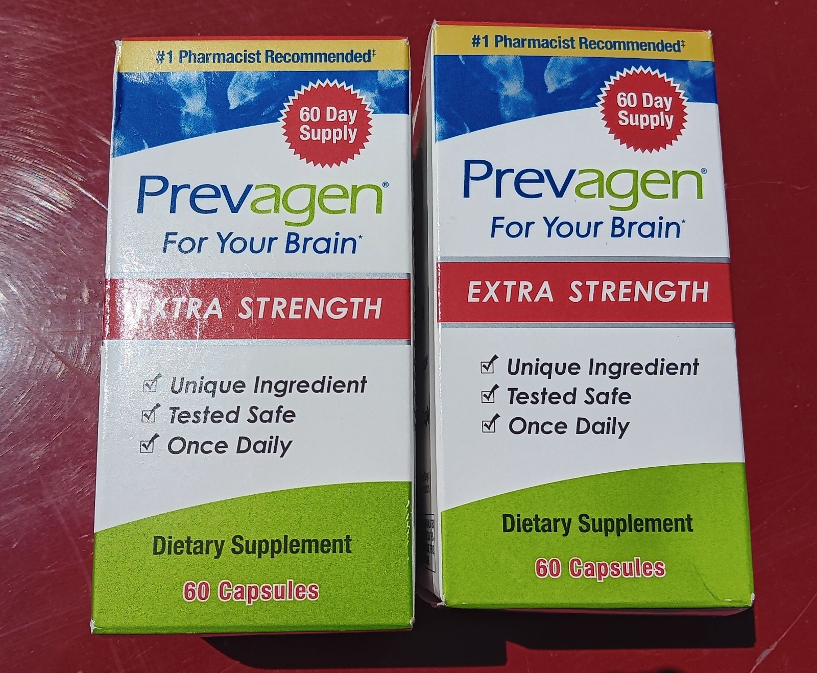 Prevagen Extra Strength 20 mg - 2 Pack of 60ct Bottles (120 Capsules ...