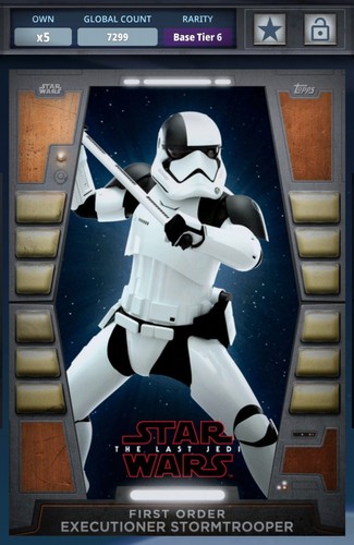 Star Wars Card Trader DIGITAL Bronze Variant Tier 6 FIRST ORDER ...