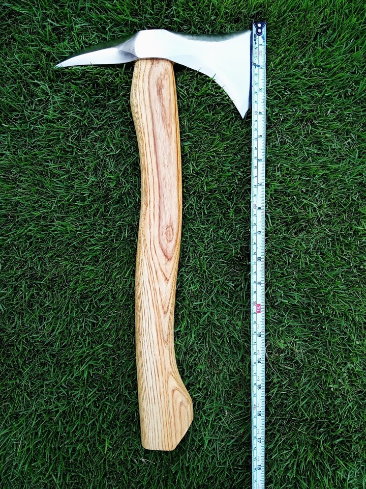 SPIKE HEAD HANDMADE HIGH CARBON STEEL AXE HATCHET INTEGRAL VIKING ...
