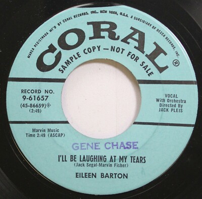50'S & 60'S Promo 45 Gene Chase - I'Ll Be Laughing At My Tears / Spring ...