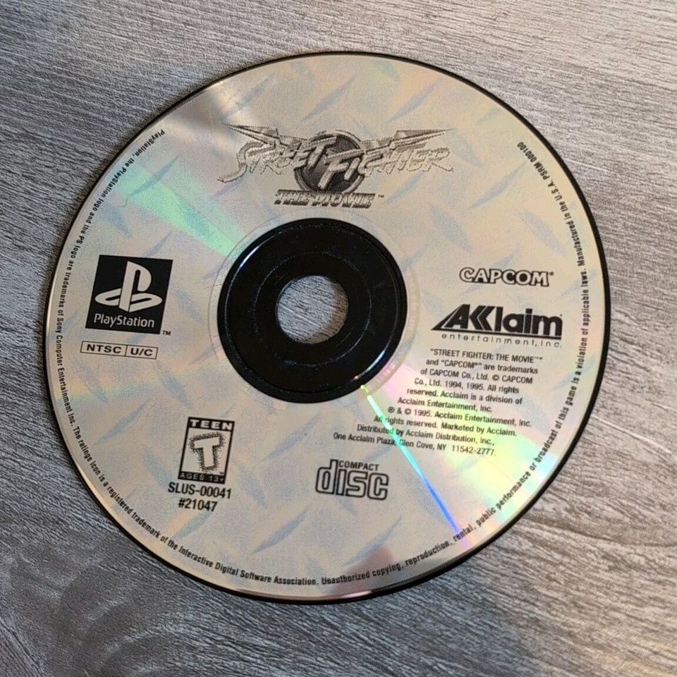 Street Fighter - The Movie (PS1) NICE Disc Only Tested & Working ...