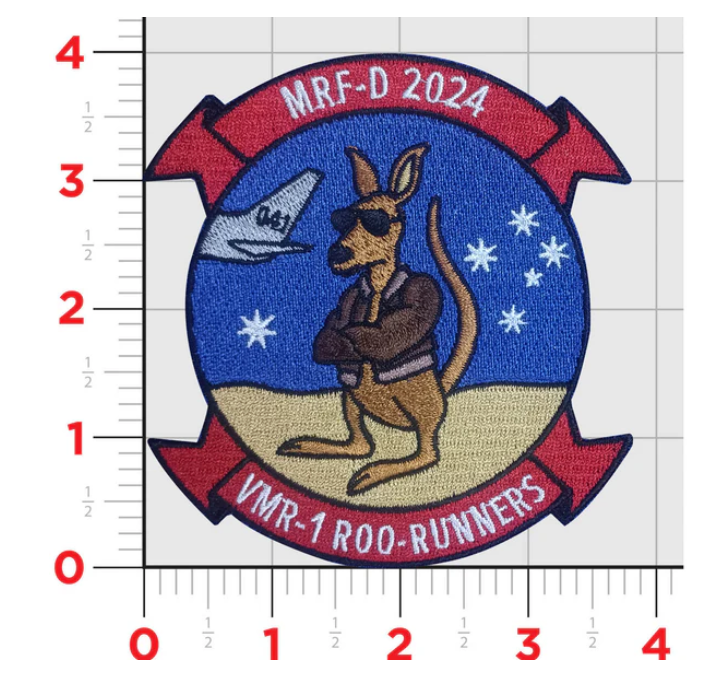 MARINE CORPS VMR-1 ROADRUNNERS MRF-D 2024 EMBROIDERED PATCH WITH HOOK ...