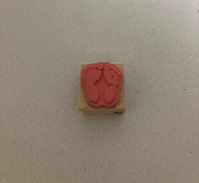 Stampabilities - Rubber Stamp - Tiny Feet - # B1084 - Dated 2007 ...