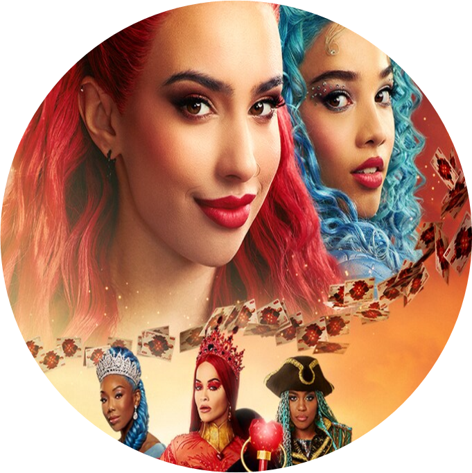 24 Personalised Descendants 4 The Rise of Red Stickers Party bag Thank ...