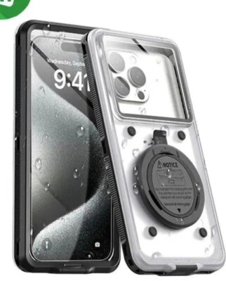 T70 Pro IPX68 Waterproof Tough Armor Case (Up to 6.9") iPhone Galaxy ...