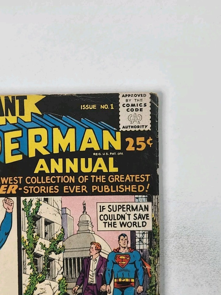 Superman Annual 1 DC Comics 1st Silver Age DC Annual All Reprints 1960 ...